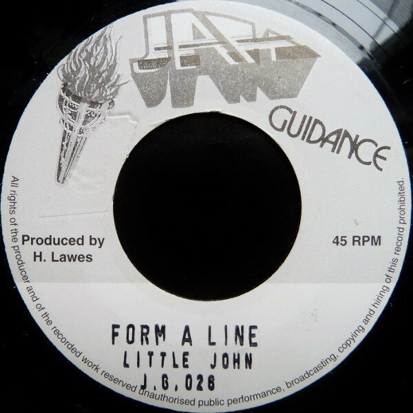 ・アーティスト Little John ・タイトル Form A Line ・レーベル・型番 Jah Guidance JG026 ・フォーマット 7インチレコード ・コンディション(盤) 良い (VG+) ・コンディション(ジャケット) ...