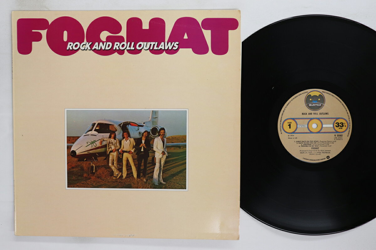 ・アーティスト Foghat ・タイトル Rock And Roll Outlaws ・レーベル・型番 BEARSVILLE K55502 ・フォーマット LPレコード ・コンディション(盤) 良い (VG+) ・コンディション(ジャケット...