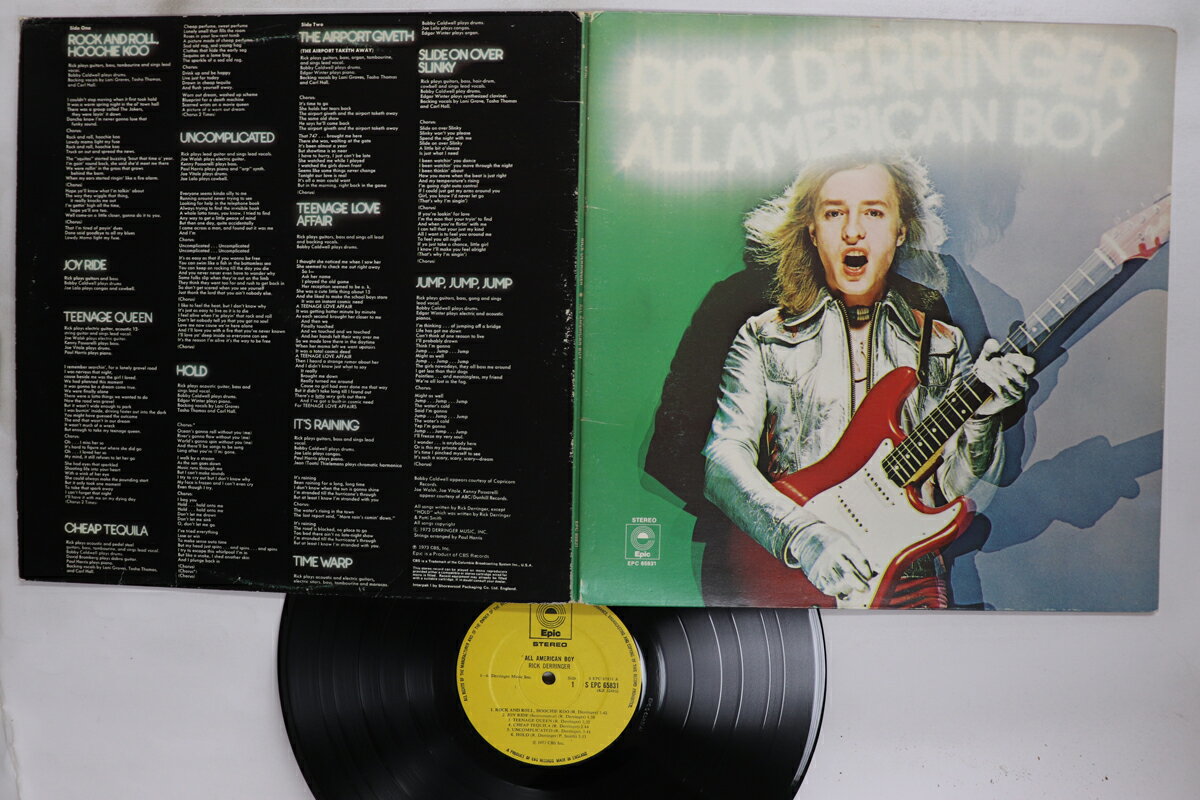 ・アーティスト Rick Derringer ・タイトル All American Boy ・レーベル・型番 EPIC SEPC65831 ・フォーマット LPレコード ・コンディション(盤) 良い (VG+) ・コンディション(ジャケット...