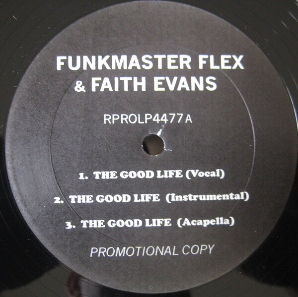 ・アーティスト Funkmaster Flex, Faith Evans ・タイトル The Good Life ・レーベル・型番 Not On Label RPROLP4477 ・フォーマット 12インチレコード ・コンディション(盤) ...