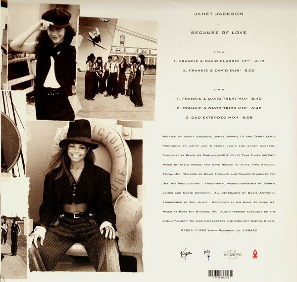 ・アーティスト Janet Jackson ・タイトル Because Of Love ・レーベル・型番 Virgin Records America, Inc. Y38422 ・フォーマット 12インチレコード ・コンディション(盤) 可...