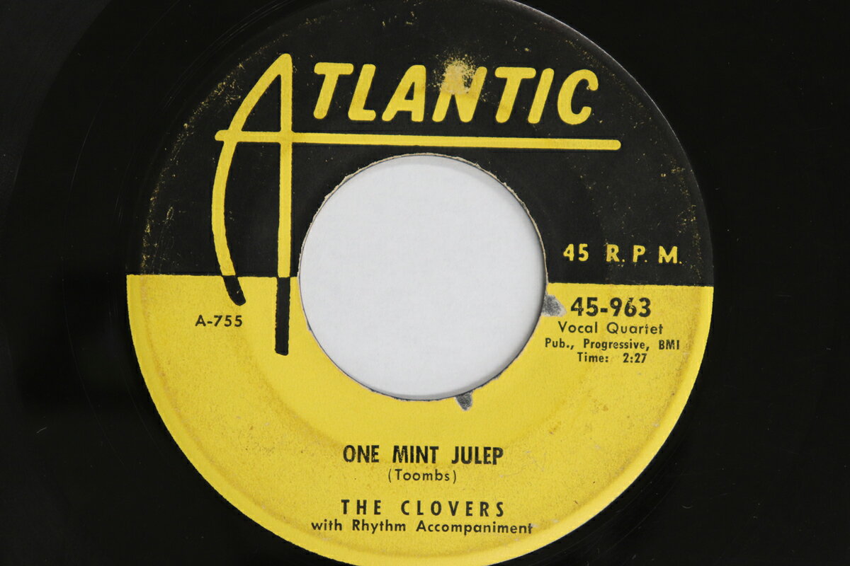 ・アーティスト Clovers ・タイトル One Mint Julep ・レーベル・型番 ATLANTIC 45963 ・フォーマット 7インチレコード ・コンディション(盤) 可 (VG) ・コンディション(ジャケット) ・コンディショ...