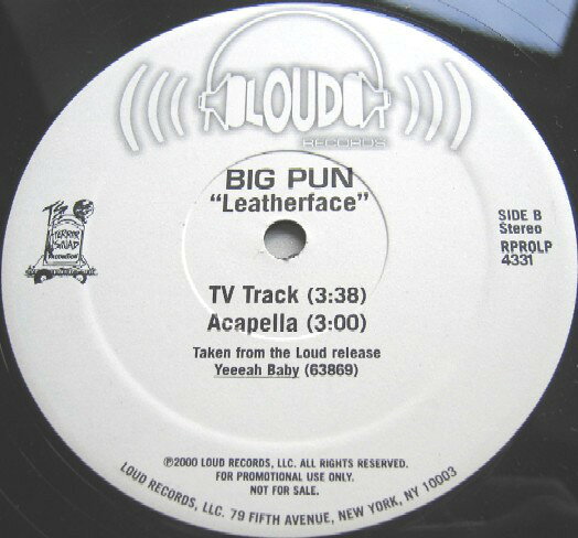 ・アーティスト Big Punisher ・タイトル Leatherface ・レーベル・型番 Loud Records RPROLP4331 ・フォーマット 12インチレコード ・コンディション(盤) 良い (VG+) ・コンディション(...