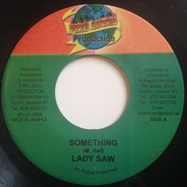 ・アーティスト Lady Saw ・タイトル Something ・レーベル・型番 Fire Links Production NONE ・フォーマット 7インチレコード ・コンディション(盤) 非常に良い(EX) ・コンディション(ジャケ...
