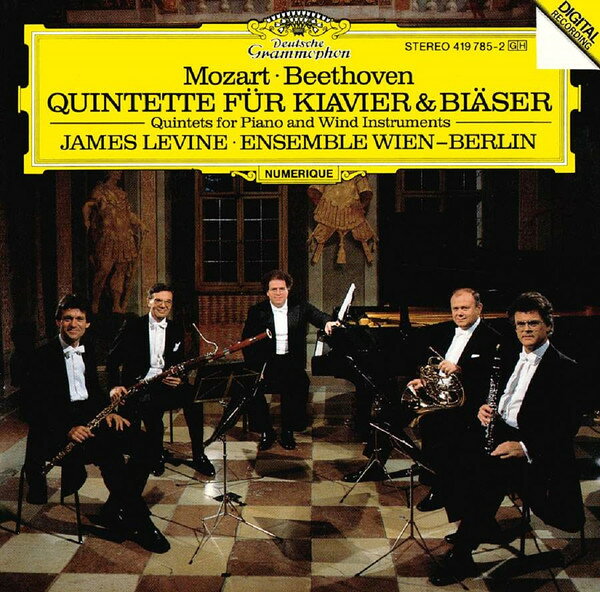 ・アーティスト Mozart, Beethoven, Levine; Ensemble Wien-Berlin ・タイトル Piano & Wind Quintets ・レーベル・型番 Deutsche Grammophon 4197852...