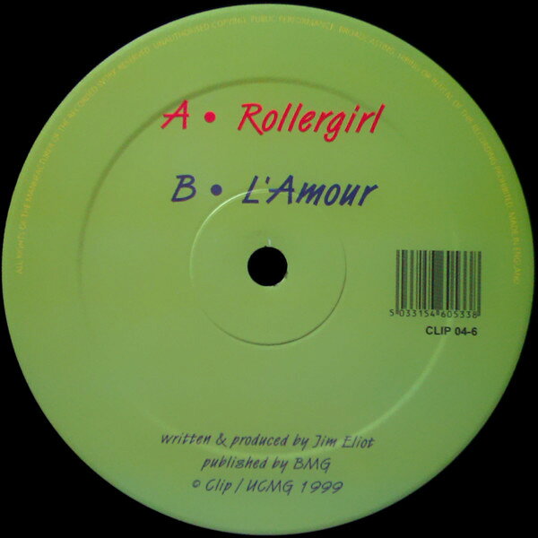 ・アーティスト Billy The Kid ・タイトル Rollergirl / L'Amour ・レーベル・型番 Clip Recordings CLIP046 ・フォーマット 12インチレコード ・コンディション(盤) 非常に良い(EX...