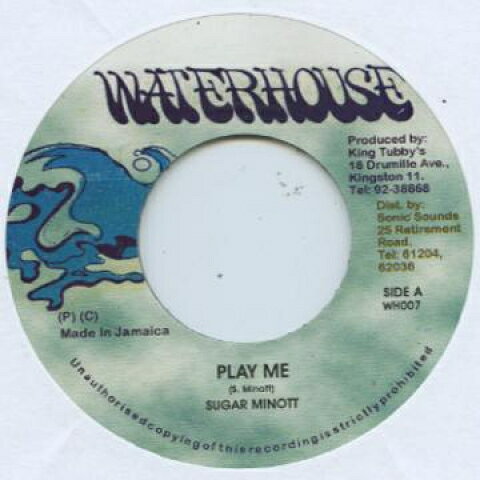 ・アーティスト Sugar Minott ・タイトル Play Me ・レーベル・型番 Waterhouse WH007 ・フォーマット 7インチレコード ・コンディション(盤) 良い (VG+) ・コンディション(ジャケット) ・コンディ...