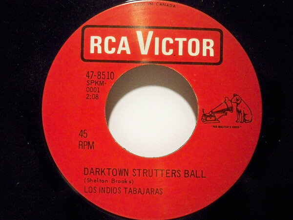 ・アーティスト Los Indios Tabajaras ・タイトル Darktown Strutters Ball / The 3rd Man Theme ・レーベル・型番 RCA Victor 478510 ・フォーマット 7インチレコ...