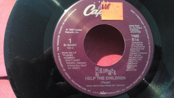 ・アーティスト MC Hammer ・タイトル Help The Children ・レーベル・型番 Capitol Records B44497 ・フォーマット 7インチレコード ・コンディション(盤) 良い (VG+) ・コンディション...