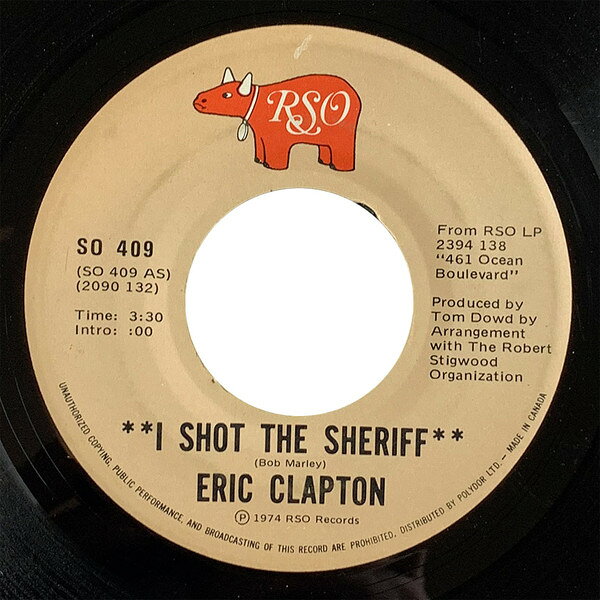 ・アーティスト Eric Clapton ・タイトル I Shot The Sheriff ・レーベル・型番 RSO SO409 ・フォーマット 7インチレコード ・コンディション(盤) 良い (VG+) ・コンディション(ジャケット) プ...