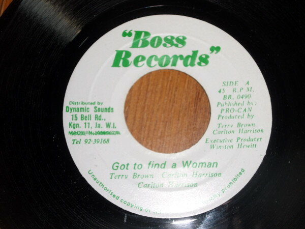 ・アーティスト Carlton Harrison ・タイトル Got To Find A Woman ・レーベル・型番 Boss Records BR0490 ・フォーマット 7インチレコード ・コンディション(盤) 良い (VG+) ・コ...