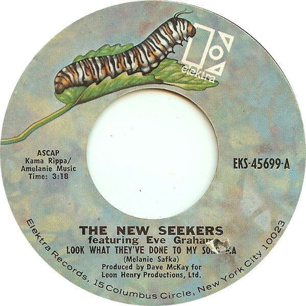 ・アーティスト New Seekers ・タイトル Look What They've Done To My Song Ma ・レーベル・型番 Elektra EKS45699 ・フォーマット 7インチレコード ・コンディション(盤) 良い...