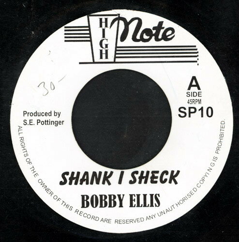 ・アーティスト Bobby Ellis ・タイトル Shank I Sheck ・レーベル・型番 High Note SP10 ・フォーマット 7インチレコード ・コンディション(盤) 良い (VG+) ・コンディション(ジャケット) ・コ...