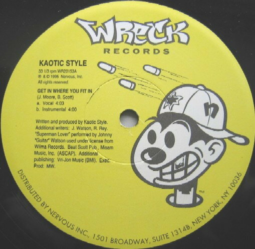 ・アーティスト Kaotic Stylin ・タイトル Get In Where You Fit In / Down 4 Whatever ・レーベル・型番 Wreck Records WR20153 ・フォーマット 12インチレコード ・...