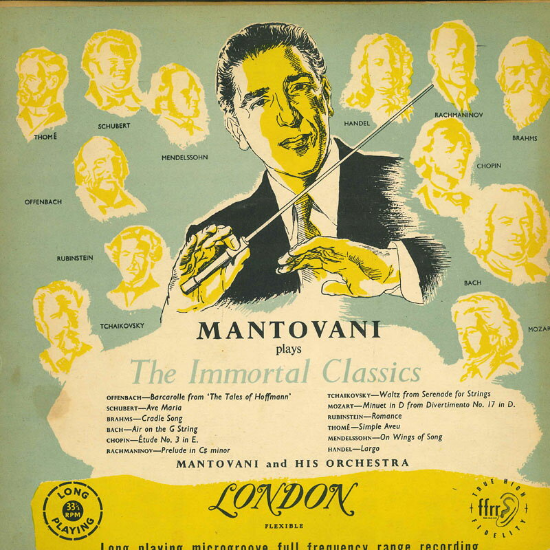 ・アーティスト Mantovni & his orchestra ・タイトル MANTOVANI plays The Immortal Classics ・レーベル・型番 LONDON LLB20003 ・フォーマット LPレコード ・コン...