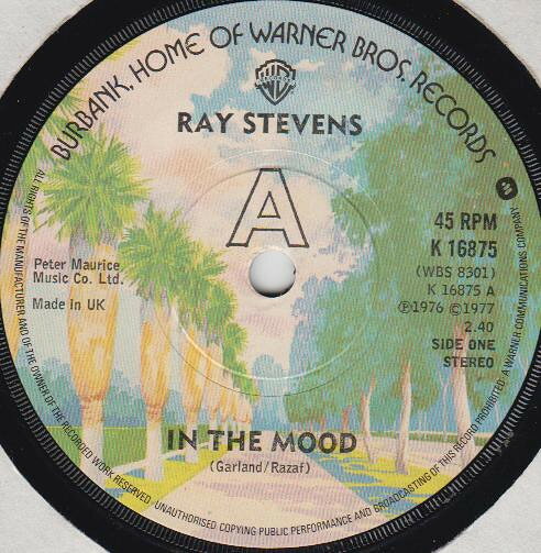 ・アーティスト Ray Stevens ・タイトル In The Mood ・レーベル・型番 Warner Bros. Records K16875 ・フォーマット 7インチレコード ・コンディション(盤) 良い (VG+) ・コンディショ...