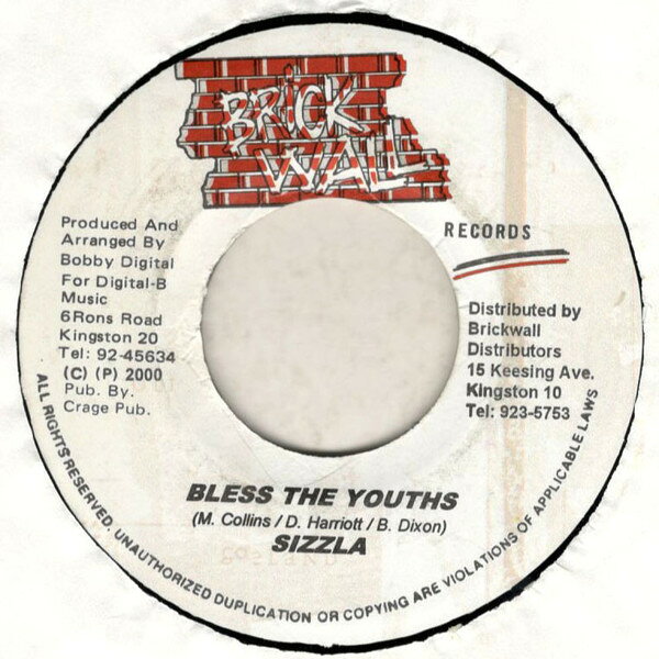 ・アーティスト Sizzla ・タイトル Bless The Youths ・レーベル・型番 Brickwall Records NONE ・フォーマット 7インチレコード ・コンディション(盤) 良い (VG+) ・コンディション(ジャケ...