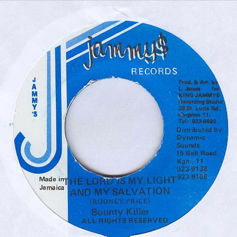 ・アーティスト Bounty Killer ・タイトル The Lord Is My Light And My Salvation ・レーベル・型番 Jammy's Records NONE ・フォーマット 7インチレコード ・コンディショ...