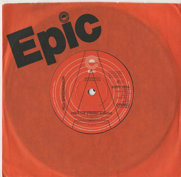 ・アーティスト REO Speedwagon ・タイトル Only The Strong Survive ・レーベル・型番 Epic SEPC7918PROMO ・フォーマット 7インチレコード ・コンディション(盤) 非常に良い(EX) ...