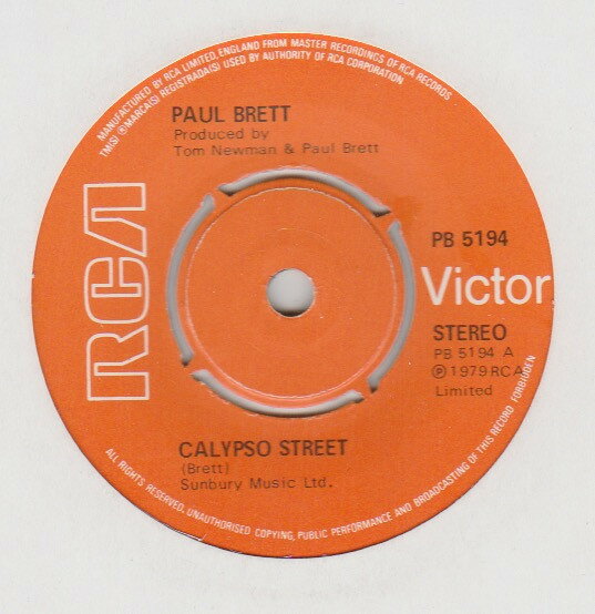 ・アーティスト Paul Brett ・タイトル Calypso Street ・レーベル・型番 RCA Victor PB5194 ・フォーマット 7インチレコード ・コンディション(盤) 良い (VG+) ・コンディション(ジャケット)...