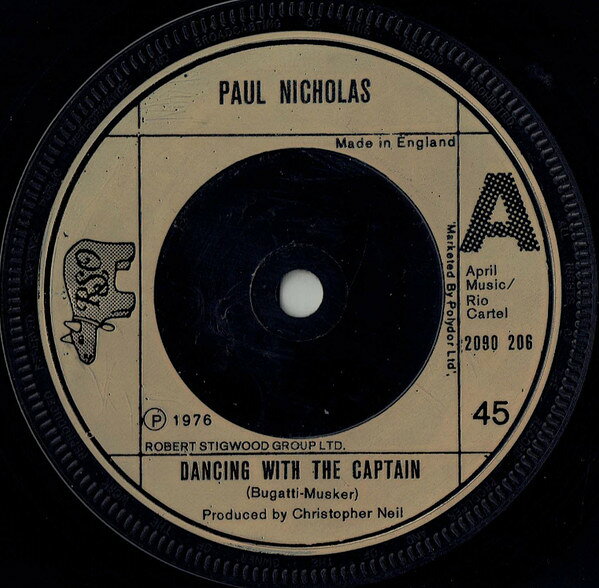 ・アーティスト Paul Nicholas ・タイトル Dancing With The Captain ・レーベル・型番 RSO 2090206 ・フォーマット 7インチレコード ・コンディション(盤) 良い (VG+) ・コンディション...