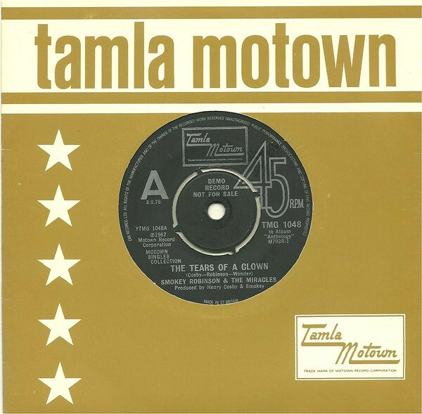 ・アーティスト Miracles ・タイトル The Tears Of A Clown ・レーベル・型番 Tamla Motown TMG1048PROMO ・フォーマット 7インチレコード ・コンディション(盤) 良い (VG+) ・コン...