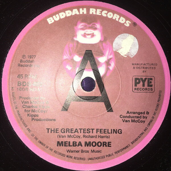 ・アーティスト Melba Moore ・タイトル The Greatest Feeling ・レーベル・型番 Buddah Records BDS453 ・フォーマット 7インチレコード ・コンディション(盤) 良い (VG+) ・コンデ...