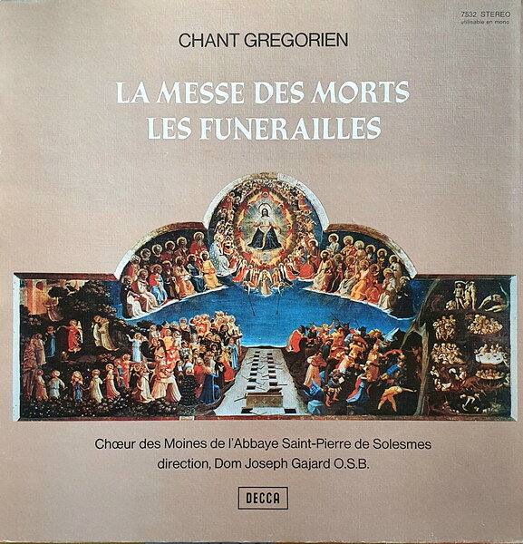 ・アーティスト Ch?ur Des Moines De L'Abbaye Saint-Pierre De Solesmes , Dom Joseph Gajard ・タイトル Chant Gr?gorien - La Messe Des M...