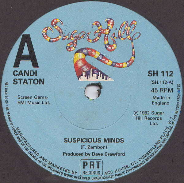 ・アーティスト Candi Staton ・タイトル Suspicious Minds ・レーベル・型番 Sugar Hill Records SH112 ・フォーマット 7インチレコード ・コンディション(盤) 良い (VG+) ・コンデ...