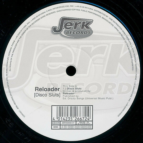 ・アーティスト Reloader ・タイトル Disco Sluts ・レーベル・型番 Jerk Records JERK200831 ・フォーマット 12インチレコード ・コンディション(盤) 良い (VG+) ・コンディション(ジャケッ...