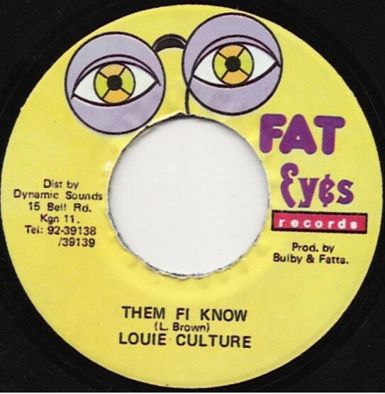 ・アーティスト Louie Culture ・タイトル Them Fi Know ・レーベル・型番 Fat Eyes Records NONE ・フォーマット 7インチレコード ・コンディション(盤) 良い (VG+) ・コンディション(ジ...