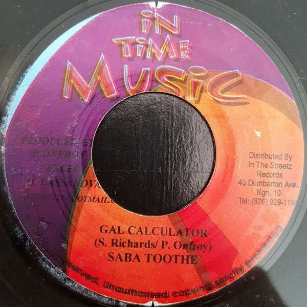 ・アーティスト Elephant Man / Saba Tooth ・タイトル Scladie / Gal Calculator ・レーベル・型番 In Time Music NONE ・フォーマット 7インチレコード ・コンディション(盤...