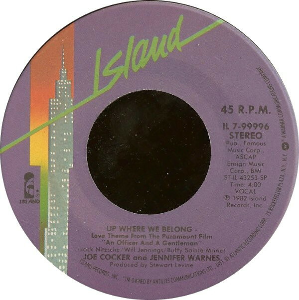 ・アーティスト Joe Cocker & Jennifer Warnes ・タイトル Up Where We Belong / Sweet Li'l Woman ・レーベル・型番 Island Records IL799996 ・フォーマッ...
