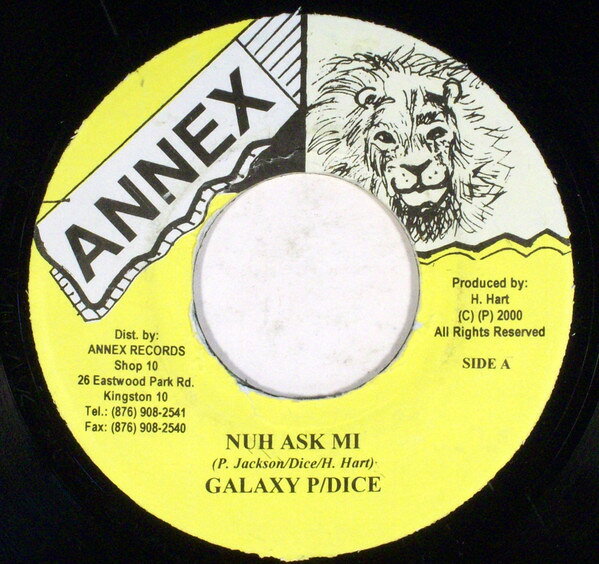 ・アーティスト Galaxy P / Dice ・タイトル Nuh Ask Mi ・レーベル・型番 Annex NONE ・フォーマット 7インチレコード ・コンディション(盤) 良い (VG+) ・コンディション(ジャケット) ・コンディ...