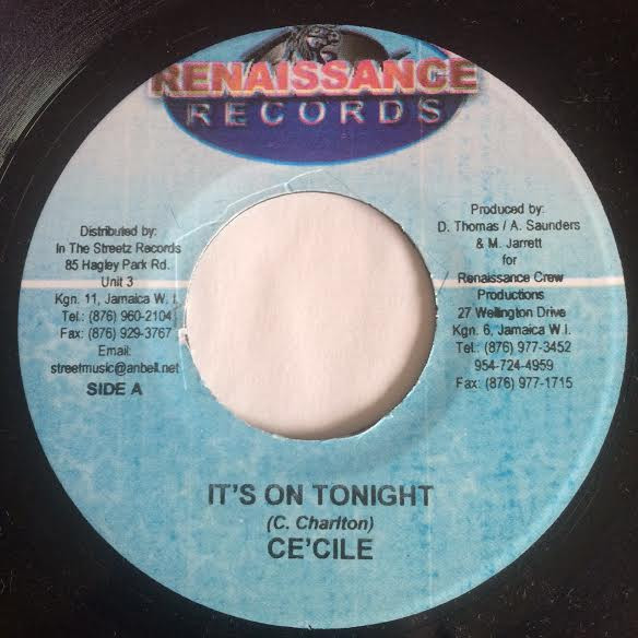 ・アーティスト Ce'cile / Da'Ville ・タイトル It's On Tonight / Gal U A Murda ・レーベル・型番 Renaissance Records NONE ・フォーマット 7インチレコード ・コンデ...