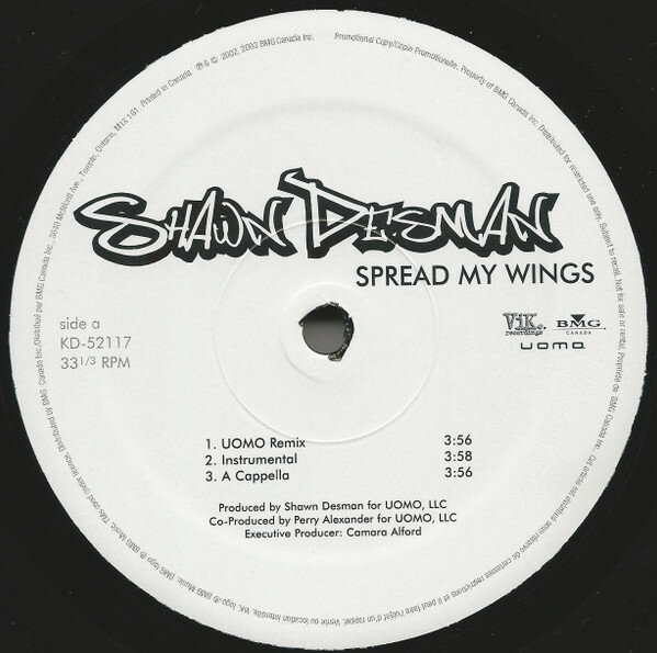 ・アーティスト Shawn Desman ・タイトル Spread My Wings ・レーベル・型番 VIK RECORDINGS KD52117 ・フォーマット 12インチレコード ・コンディション(盤) 良い (VG+) ・コンディシ...