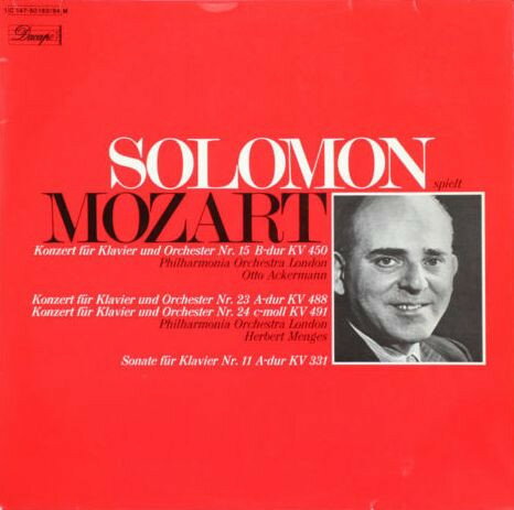 ・アーティスト Solomon Plays Mozart ・タイトル Solomon Spielt Mozart ・レーベル・型番 Dacapo 2C14750183184M ・フォーマット LPレコード ・コンディション(盤) 良い (V...