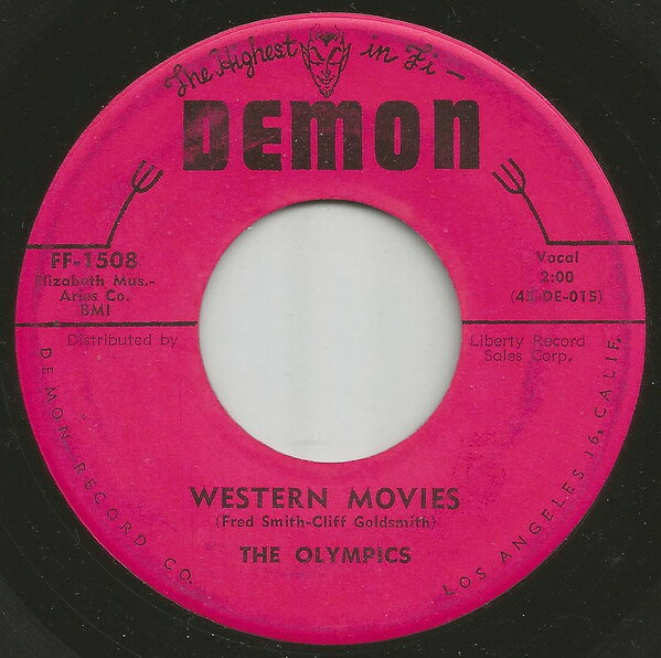 ・アーティスト Olympics ・タイトル Western Movies ・レーベル・型番 Demon FF1508 ・フォーマット 7インチレコード ・コンディション(盤) 良い (VG+) ・コンディション(ジャケット) プレインカバ...