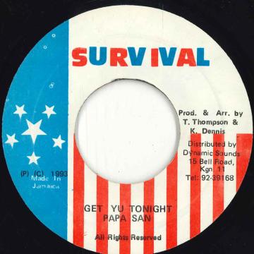 ・アーティスト Papa San ・タイトル Get You Tonight ・レーベル・型番 Survival none ・フォーマット 7インチレコード ・コンディション(盤) 非常に良い(EX) ・コンディション(ジャケット) ・コン...