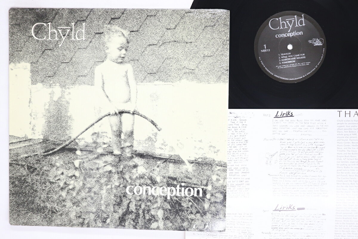 ・アーティスト Chyld ・タイトル Conception ・レーベル・型番 NEW RENAISSANCE NRR12 ・フォーマット LPレコード ・コンディション(盤) 良い (VG+) ・コンディション(ジャケット) 良い (VG...