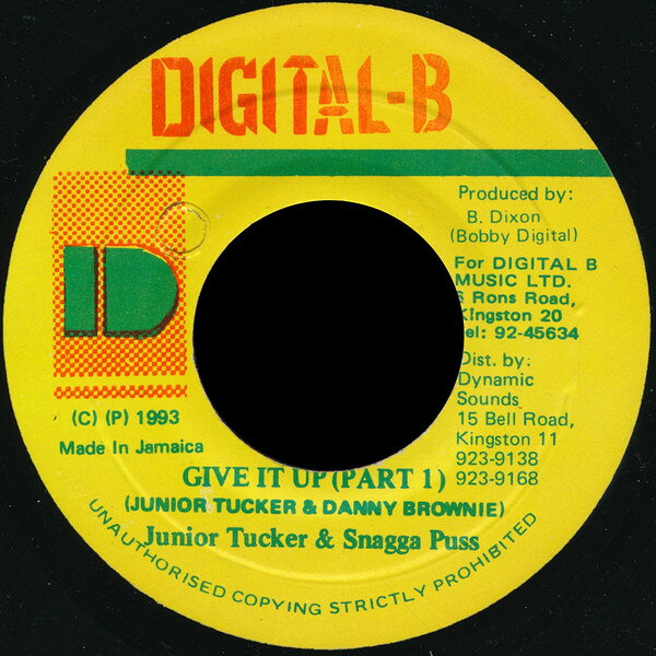 ・アーティスト Junior Tucker & Snagga Puss ・タイトル Give It Up (Part 1) ・レーベル・型番 Digital-B NONE ・フォーマット 7インチレコード ・コンディション(盤) 良い (V...