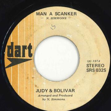・アーティスト Judy & Bolivar / Bolivar ・タイトル Man A Scanker ・レーベル・型番 Dart none ・フォーマット 7インチレコード ・コンディション(盤) 可 (VG) ・コンディション(ジャケ...