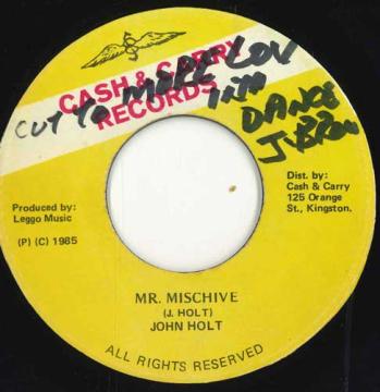 ・アーティスト John Holt ・タイトル Mr. Mischive ・レーベル・型番 Cash & Carry Records none ・フォーマット 7インチレコード ・コンディション(盤) 良い (VG+) ・コンディション(ジ...