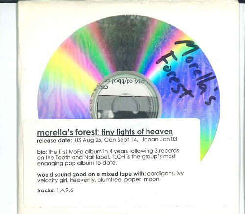 ・アーティスト Morella's Forest ・タイトル Tiny Lights Of Heaven ・レーベル・型番 NOT ON LABEL TINY1 ・フォーマット CD ・コンディション(盤) 非常に良い(EX) ・コンディシ...