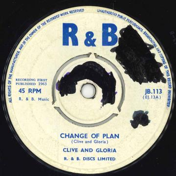 ・アーティスト Clive And Gloria ・タイトル Change Of Plan / Little Gloria ・レーベル・型番 R&B JB.113 ・フォーマット 7インチレコード ・コンディション(盤) 非常に悪い (G)...