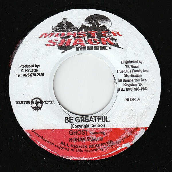 ・アーティスト Ghost ・タイトル Be Greatful ・レーベル・型番 Monster Shack Music NONE ・フォーマット 7インチレコード ・コンディション(盤) 非常に良い(EX) ・コンディション(ジャケット)...