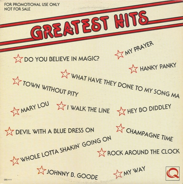 ・アーティスト Various ・タイトル Greatest Hits Sampler ・レーベル・型番 Quality GRS111 ・フォーマット LPレコード ・コンディション(盤) 良い (VG+) ・コンディション(ジャケット) ...