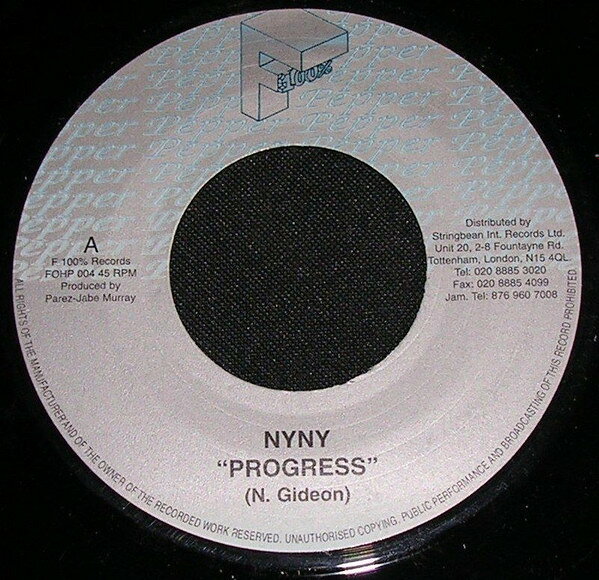 ・アーティスト Ny Ny / Gnasher (5) ・タイトル Progress / Ruff Rider ・レーベル・型番 F 100% Records FOHP004 ・フォーマット 7インチレコード ・コンディション(盤) 良い ...