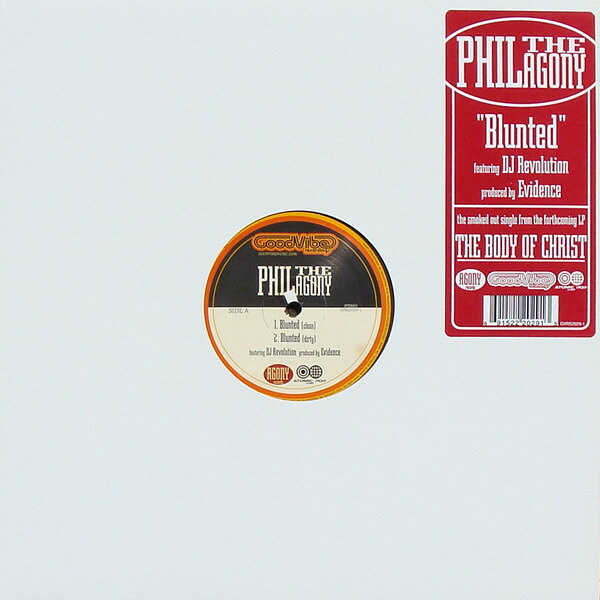 ・アーティスト Phil Da Agony ・タイトル Blunted ・レーベル・型番 Good Vibe Recordings GVRS20291 ・フォーマット 12インチレコード ・コンディション(盤) 良い (VG+) ・コンディ...