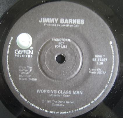 ・アーティスト Jimmy Barnes ・タイトル Working Class Man ・レーベル・型番 Geffen Records 9287497PROMO ・フォーマット 7インチレコード ・コンディション(盤) 可 (VG) ・コ...